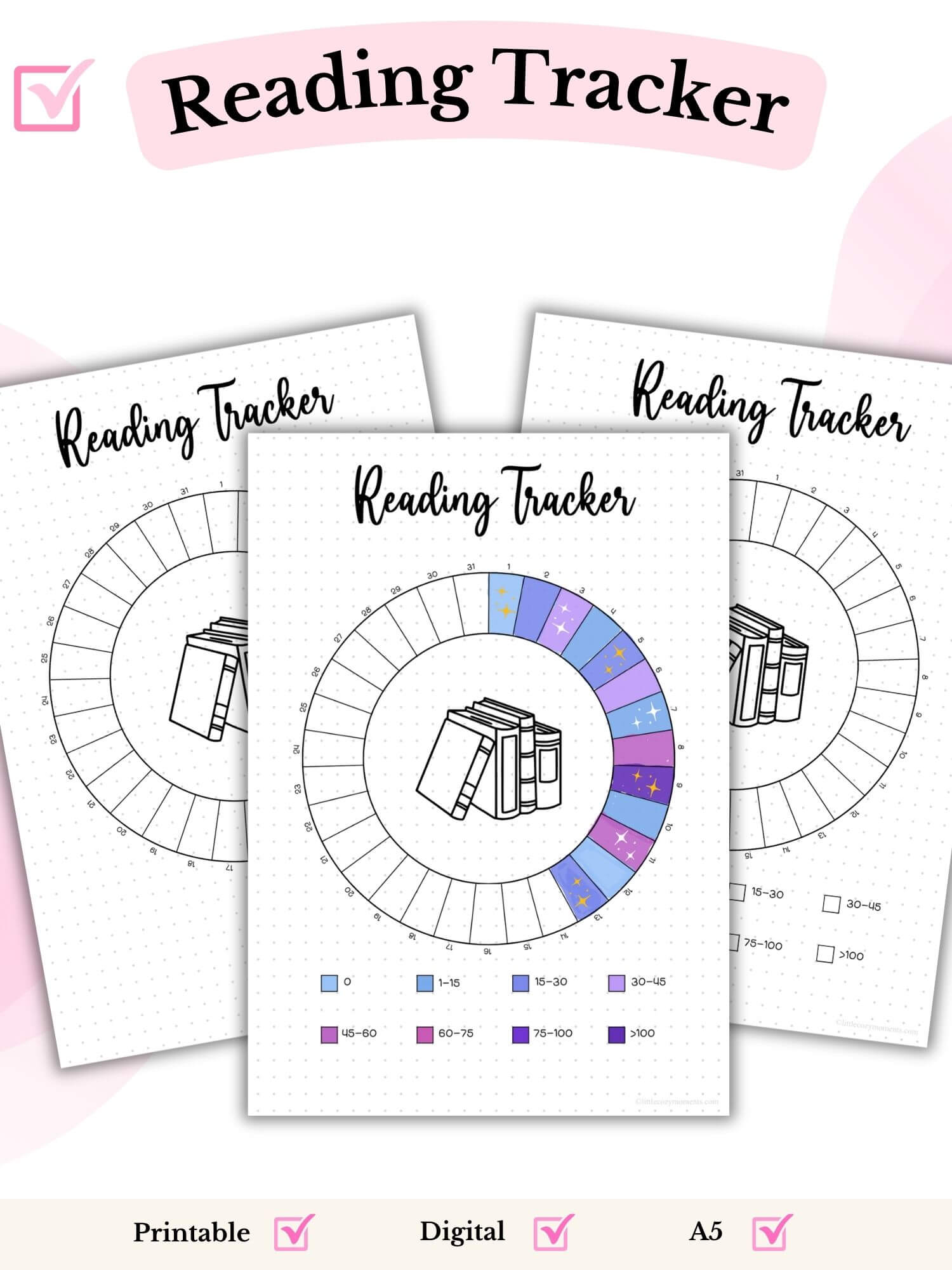 Free Reading Tracker Printables to Reach Your Reading Goals - Little ...